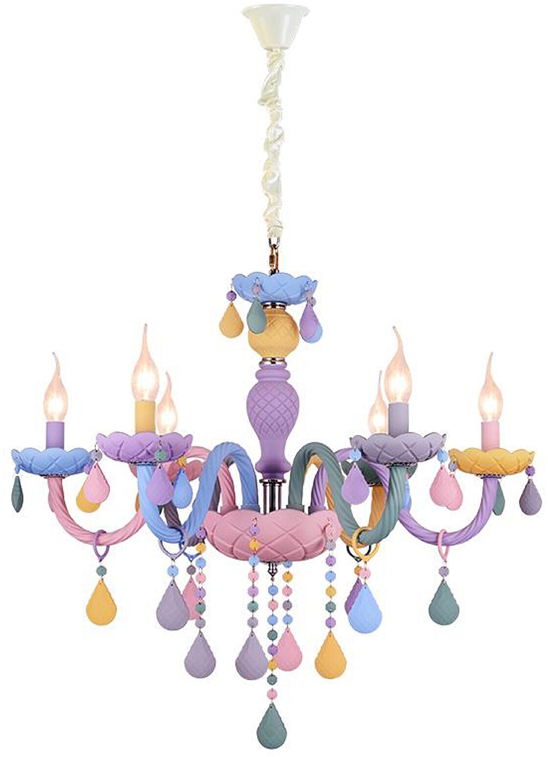 Подвесная люстра KINK Light Астрид 074175-6, E14, 240Вт, кол-во ламп:6шт, Разноцветные