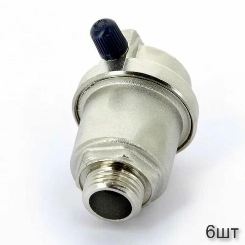 Воздухоотводчик TIM автоматический c боковым выпуском 1/2", никелированный BL5818 6шт