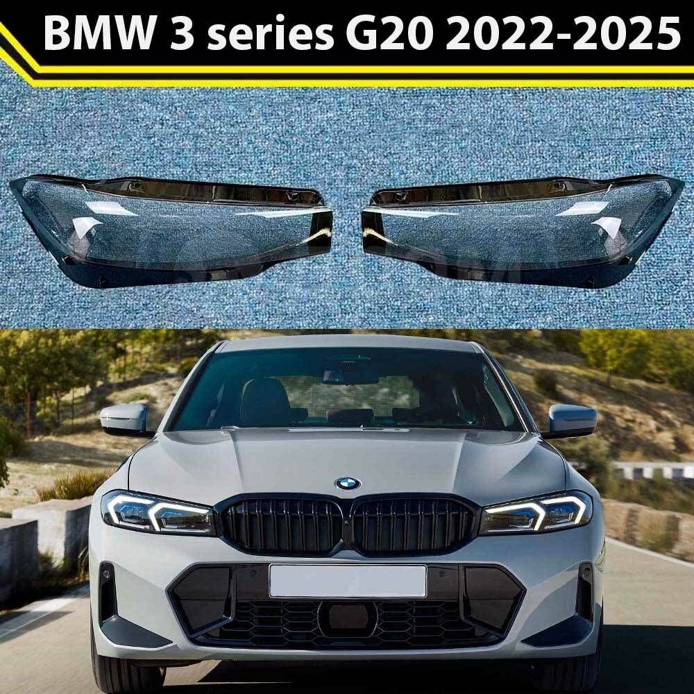 Стекло фары для BMW 3 серии G20 рест. 2022-2024 (комплект) БМВ 3