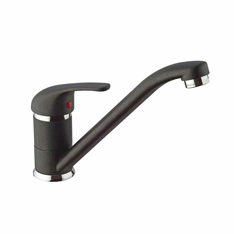 Смеситель для кухни, Paini Jolly, METALLIC BLACK 69DP44PW57WV3ZIE1KTYM, черный матовый