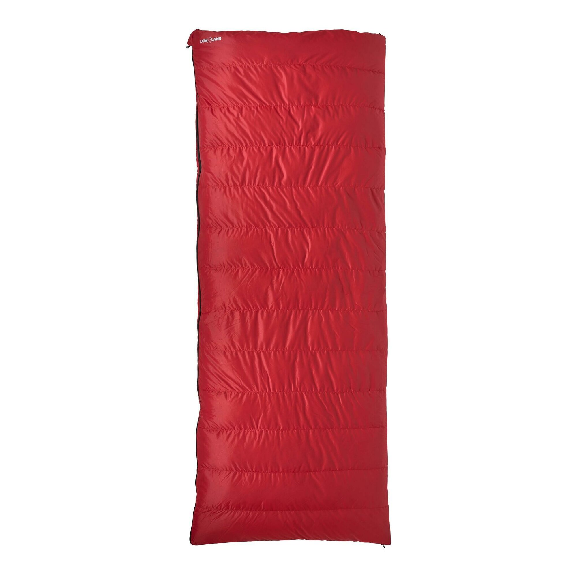 Decathlon Пуховый спальный мешок LOWLAND OUTDOOR Ranger Lite Nylon, 210x80 см, 1095 г, 0 C, красный