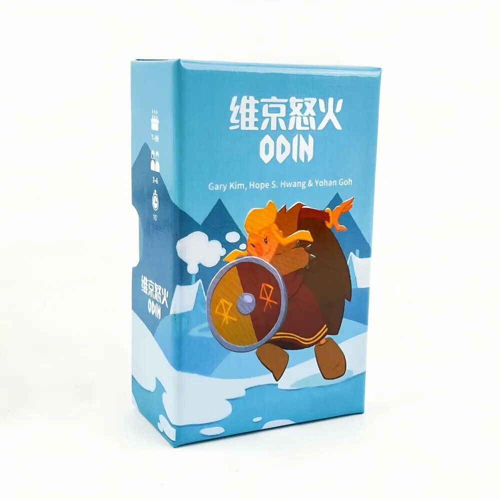 Настольная игра "Один: Скандинавский герой", Яркие иллюстрации, Веселая семейная вечеринка, Картонная игровая доска