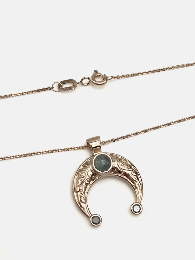 Колье, красное золото, 585 проба, бриллиант, александрит