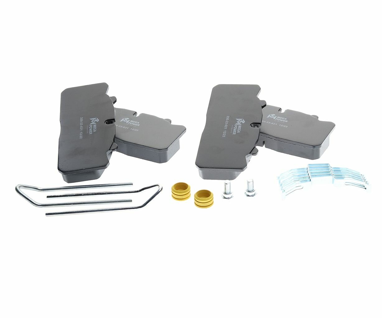 Колодки тормозные передние или задние 4 шт для ГАЗон Next арт 35033021 MEGAPOWER AUTOMOTIVE