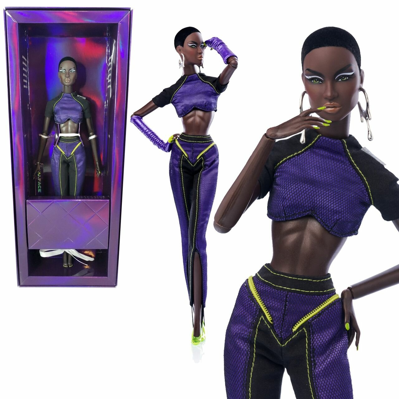 Кукла Integrity Toys 2021, Адреналиновая лихорадка Доминик Македа в платье, коллекция Nu Face