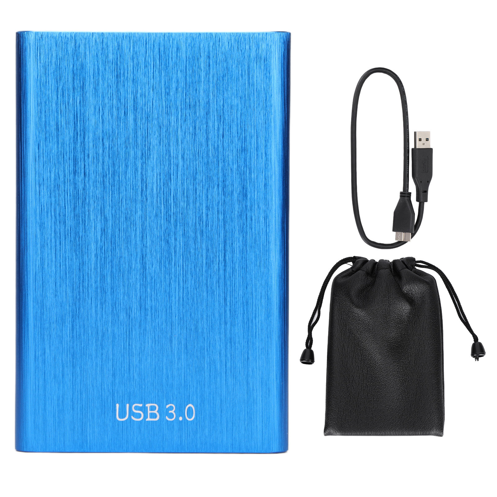 Внешний жесткий диск 2 . 5 дюйма usb 3 . 0 алюминиевый корпус округлой формы синий 250 гб