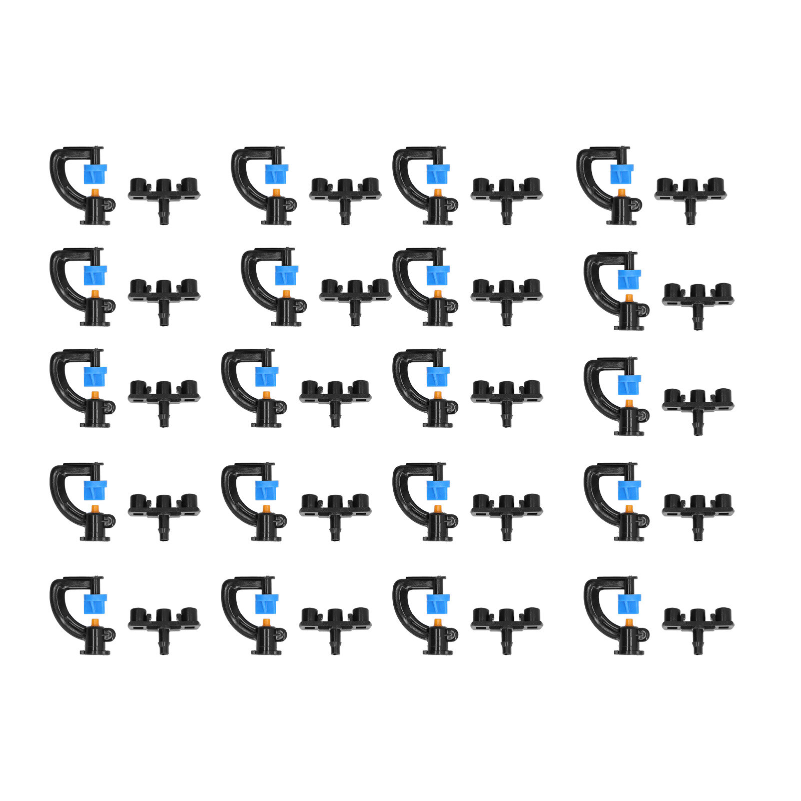 Форсунка Для Полива: 20 Шт Комплект Микрофорсунок С Кронштейнами Для Мягкого Туманного Орошения - Экономия Воды Равномерный Полив Дождеватель Для Теплиц Садов И Питомников