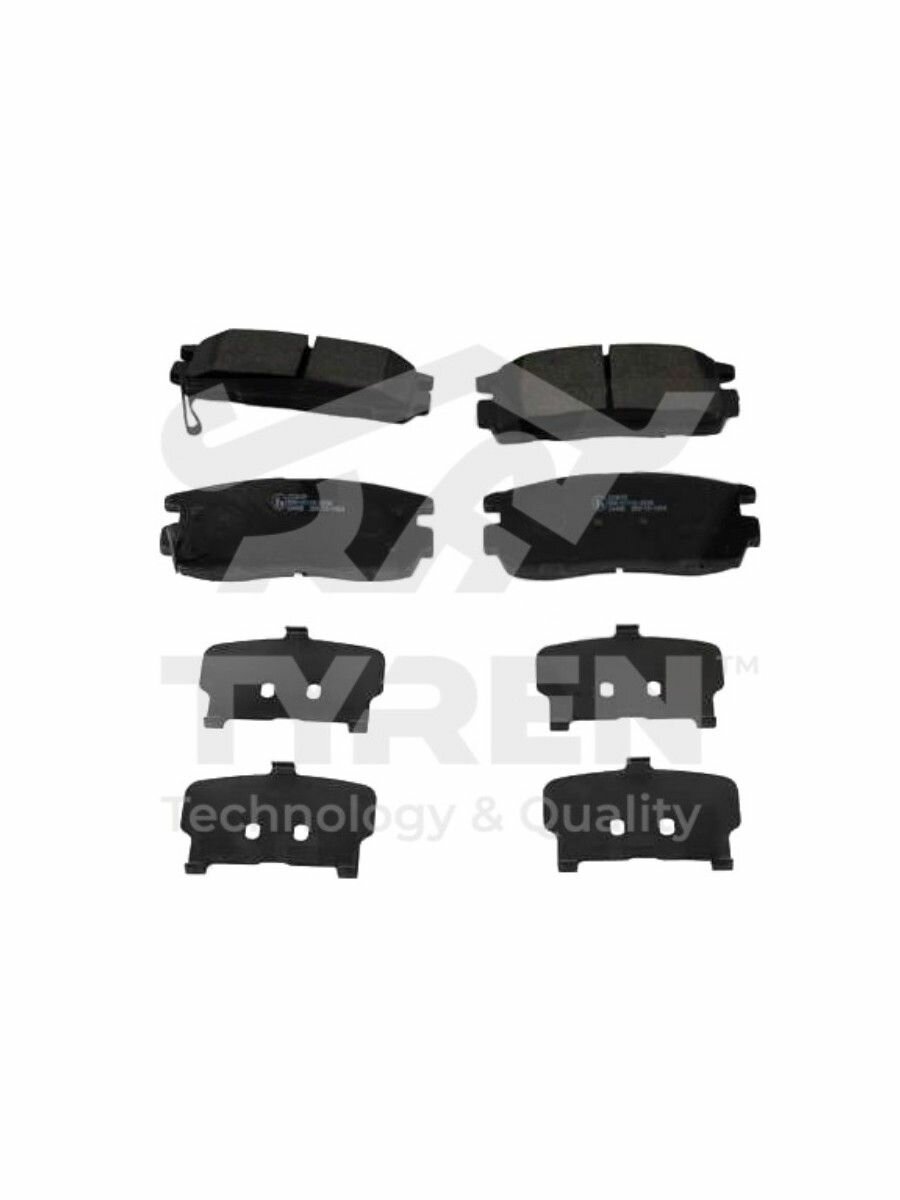 Колодки тормозные дисковые задние для а/м CHEVROLET Captiva; OPEL Antara, Tyren TYR1216971