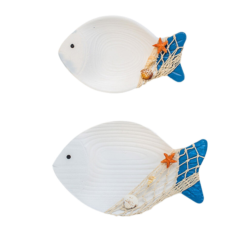 Деревянная рыба висящая орнамент деревянная рыба стена декор искусство для пляжа тематическая скульптура рыба