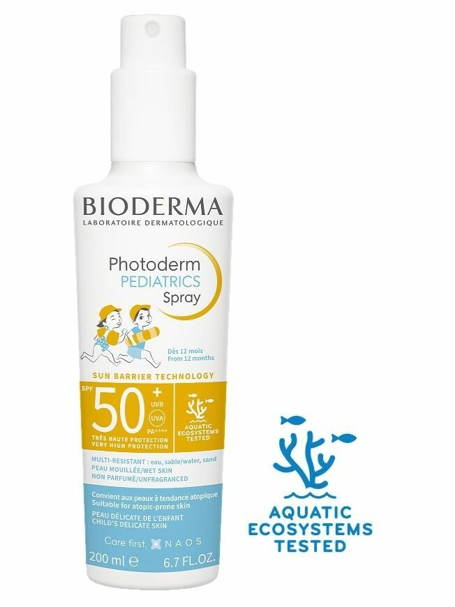 Биодерма Фотодерм (Bioderma Photoderm) PEDIATRICS Кид Спрей SPF50+ 200 мл