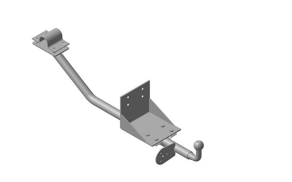 Фаркоп AVTOS, для ГАЗ 2217/Соболь, с электрикой и жгутом 1,5 м