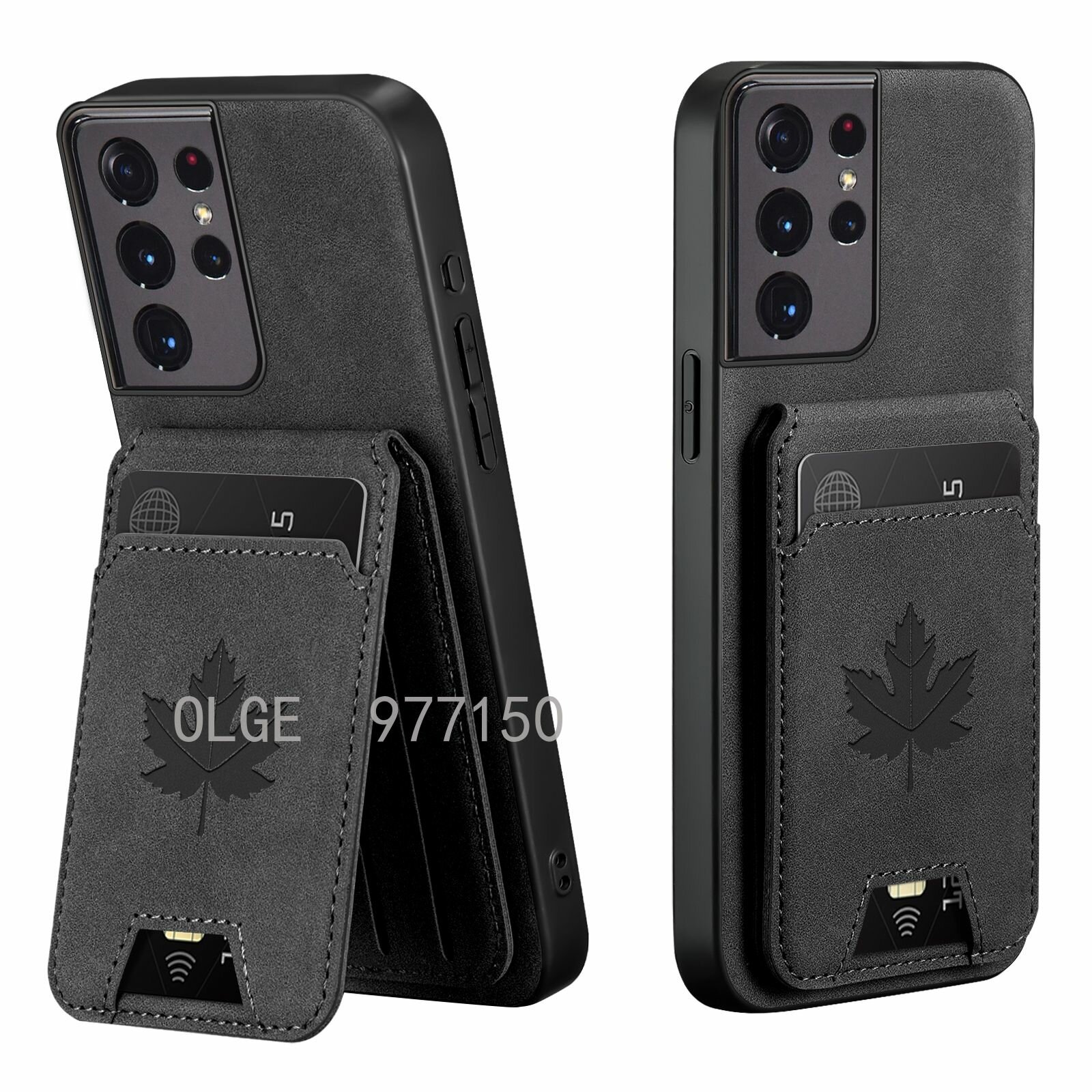 OLGE кожаный чехол для Самсунг Галакси C21 Ультра/ Samsung Galaxy S21 Ultra с держателем для карт, защитный флип-чехол, нескользящий, удобный