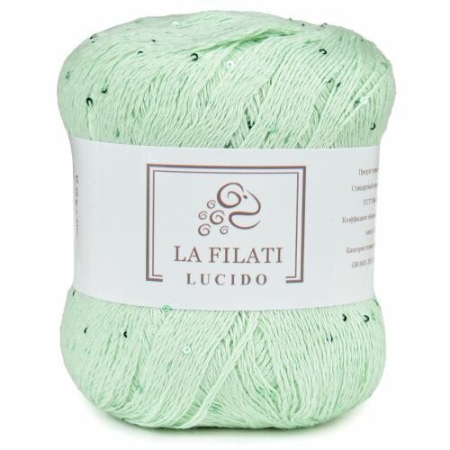 Пряжа La Filati Lucido 80002 светлая мята (50г/445м, упаковка 6 мотков)