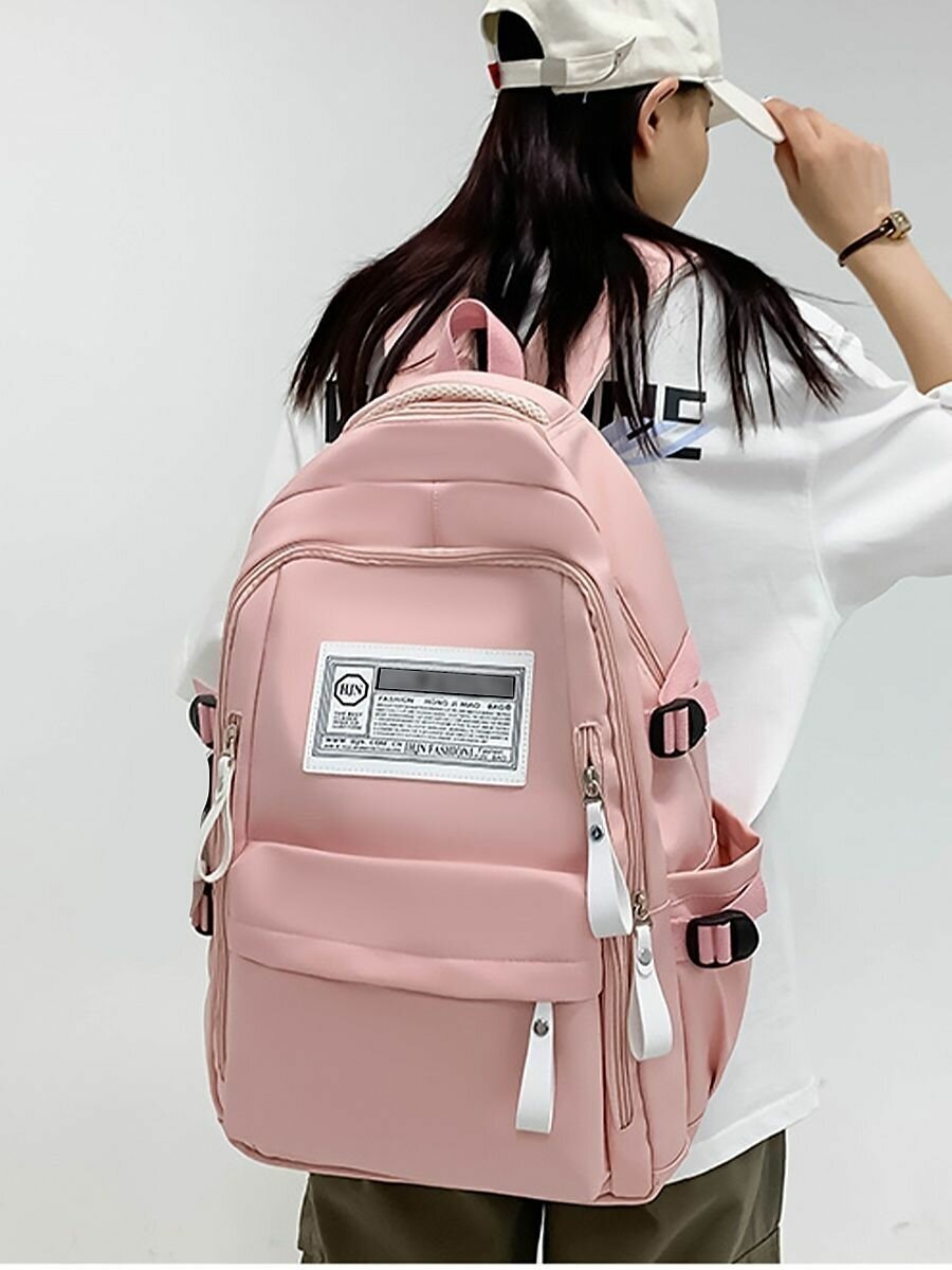 Рюкзак школьный для девочки подростка ранец в школу розовый