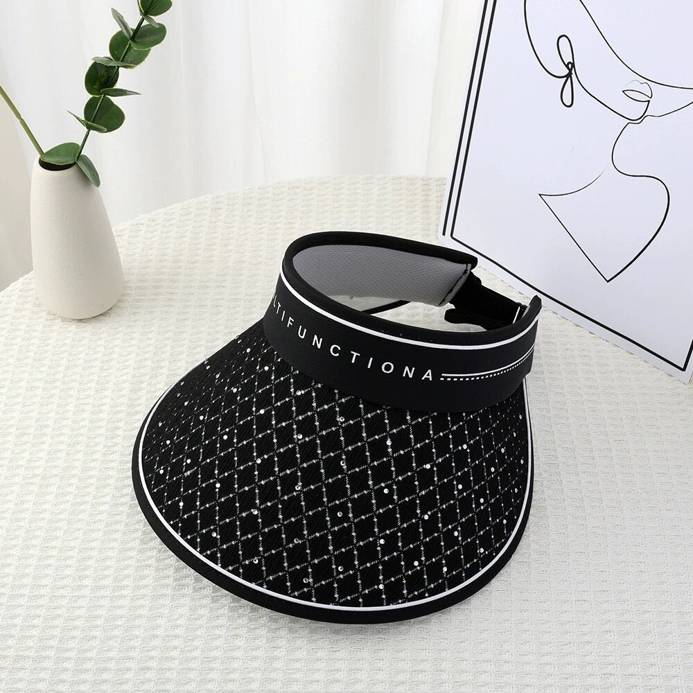 Шляпа-цилиндр, женская, черная, без солнцезащитного крема