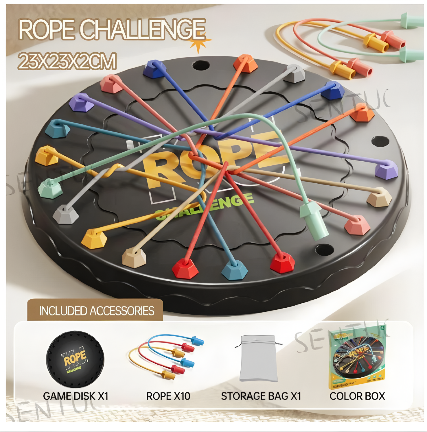 Настольная игра "Разрывание верёвки", для двоих/одного/семьи, от 10 лет