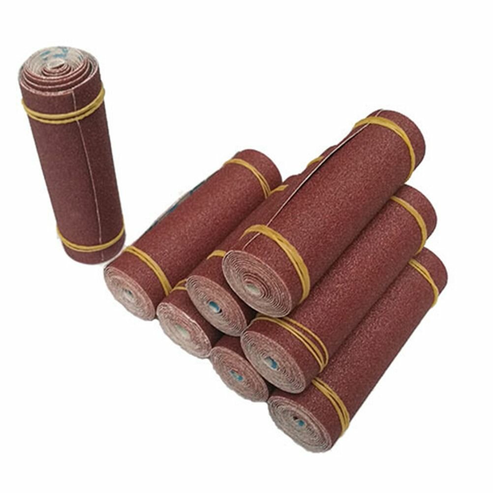 Рулон наждачной бумаги 100x1000 мм, абразив 150 грит для грубой шлифовки материалов