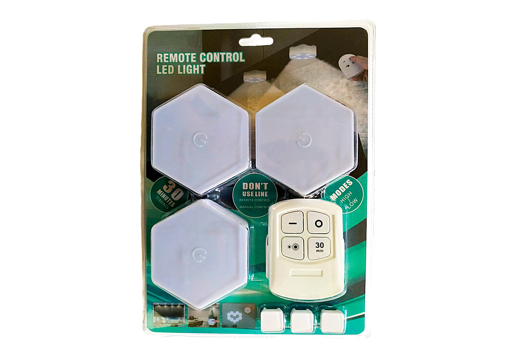 Лампа-светильник REMOTE CONTROL LED LIGHT светодиодная с пультом управления, 3 шт