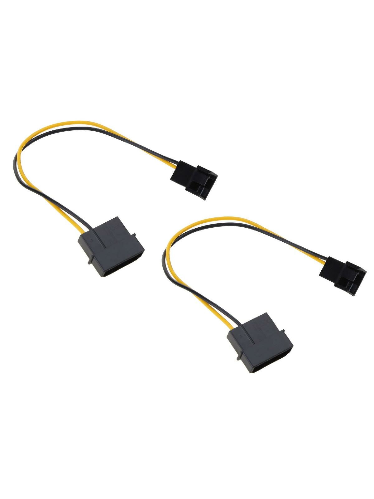 CPU Chasis Case Fan Power Connector Data Cable Adapter For 4-Pin Molex IDE to 3-Pin a Regular Molex IDE Power Connector