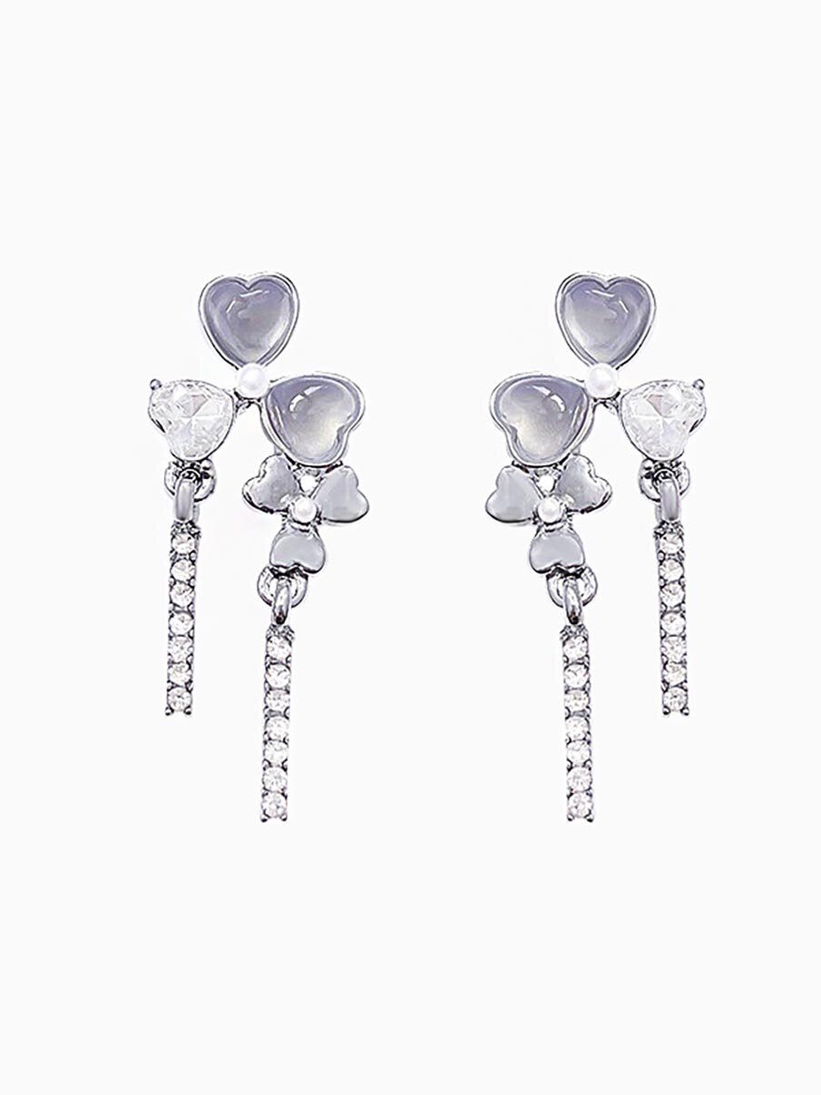 Серьги, кошачий глаз