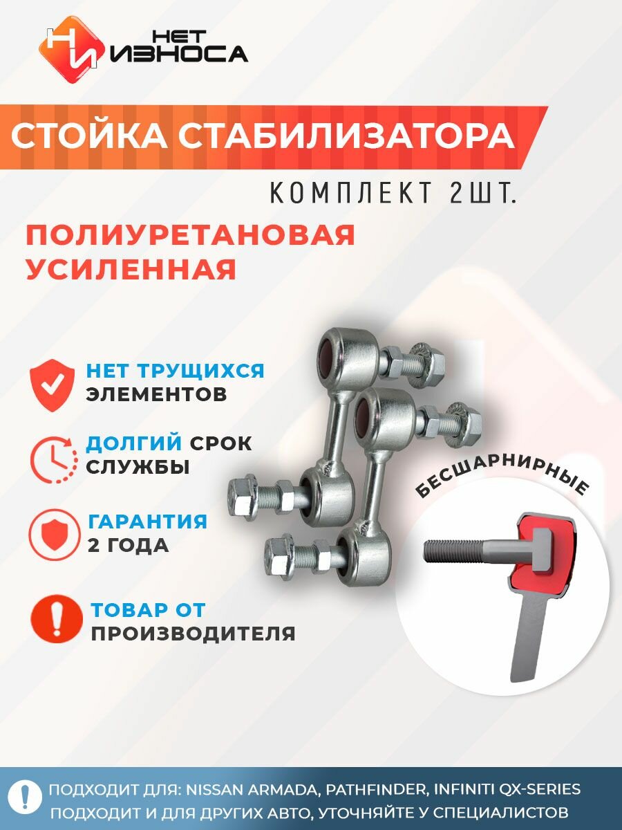 Стойки стабилизатора усиленные полиуретановые подвески для машины, автозапчасти NL227-2 Nissan ARMADA, PATHFINDER, Infiniti QX-series / QX80