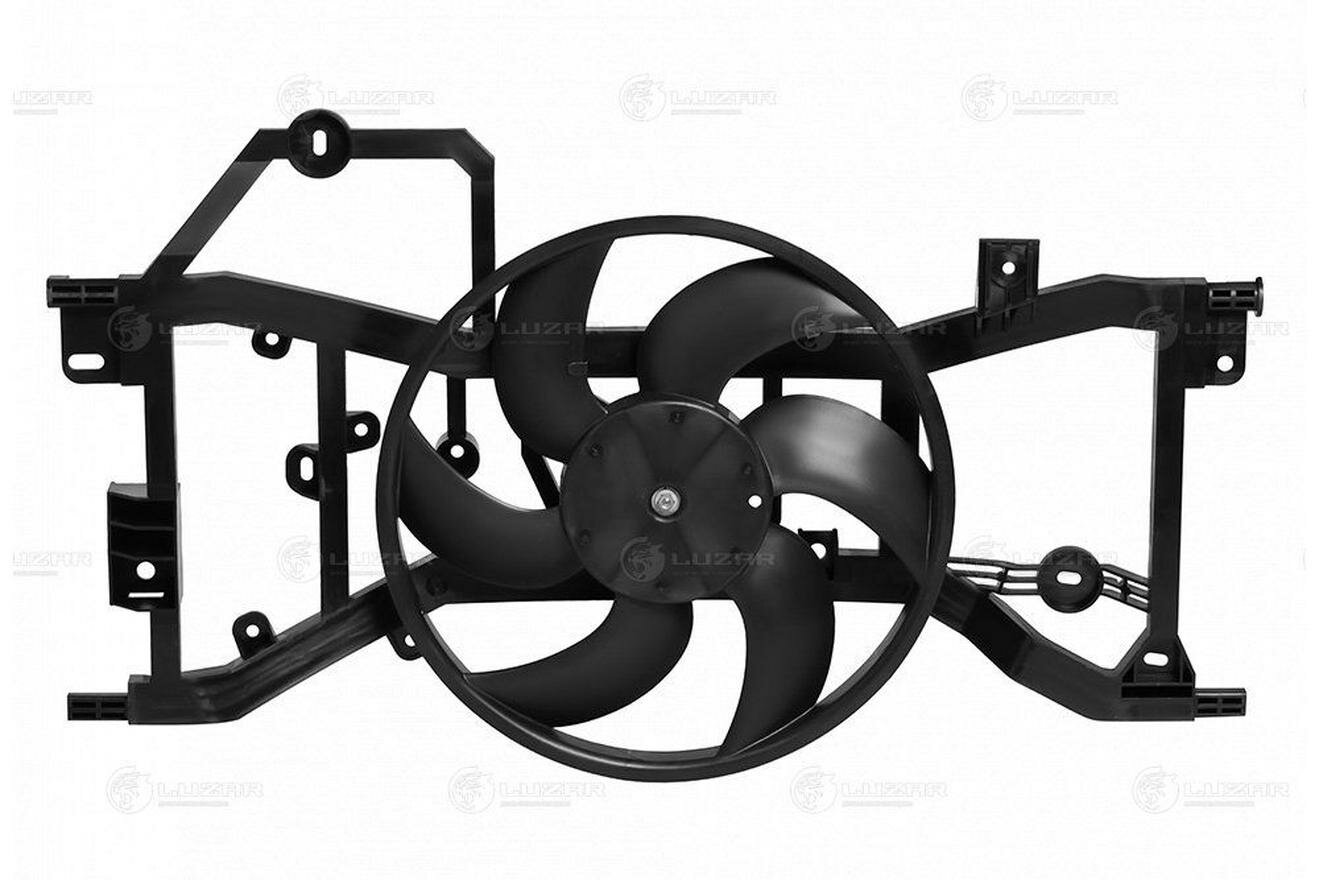 Электровентилятор охлаждения с кожухом для автомобилей Luzar LFK0978