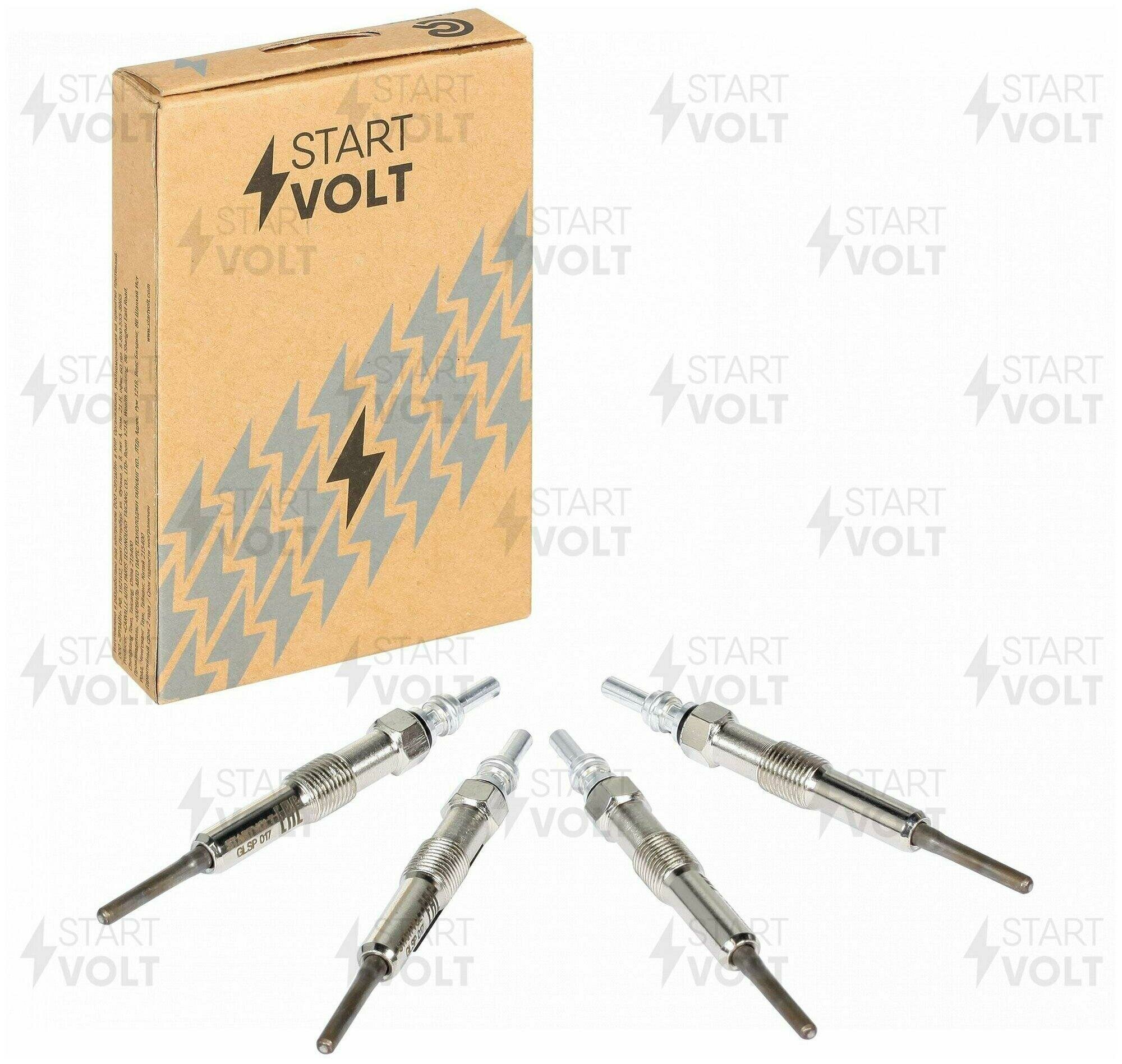 Startvolt свечи накаливания (кмпл. 4шт) для а/м renault duster (10-) 1.5dci (glsp 508) glsp508