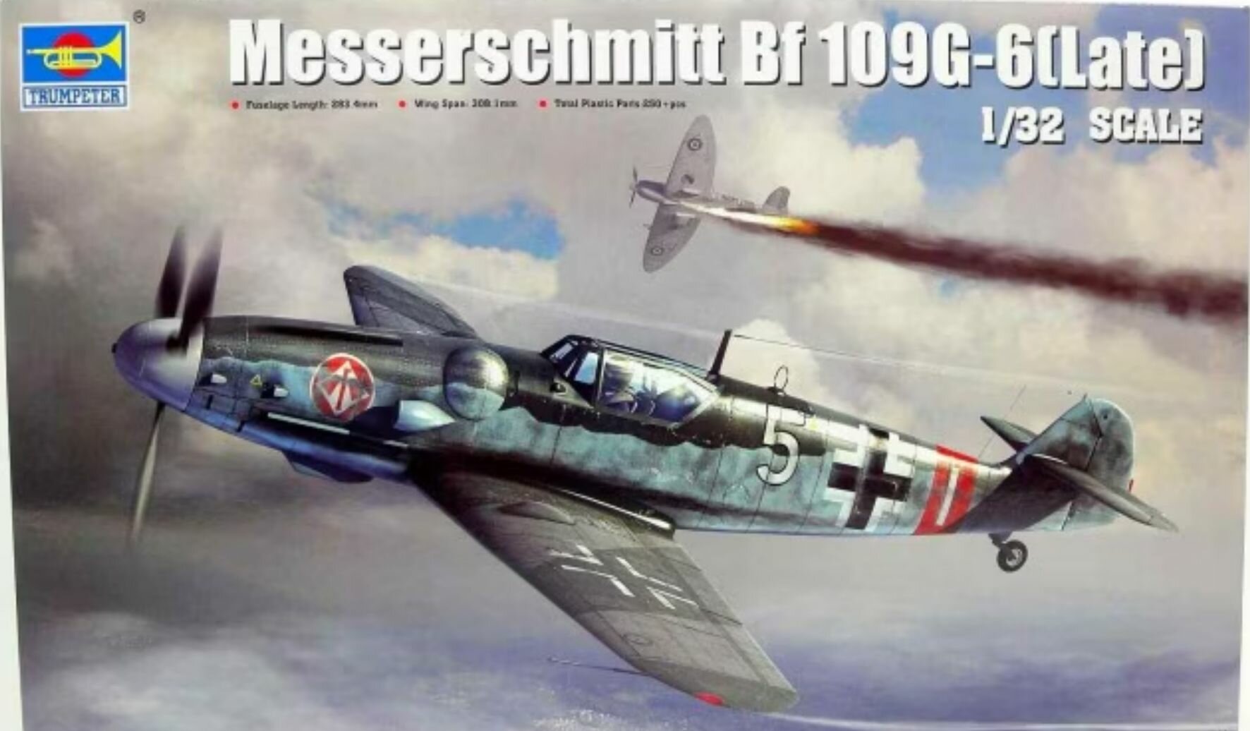 Trumpeter TR 1/32 02297 Мессершмитт BF109G-6 Поздний сборная модель самолета