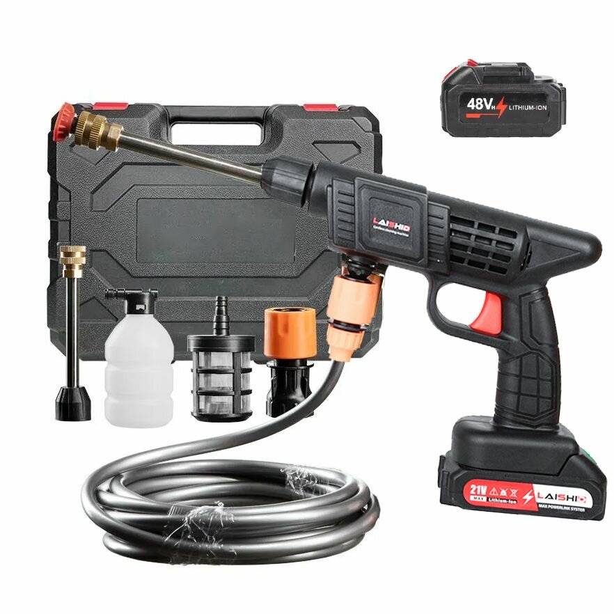 Аккумуляторная Струйная Мойка Портативный Инструмент Для Мойки Автомобилей Высокого Давления Пенный Пистолет