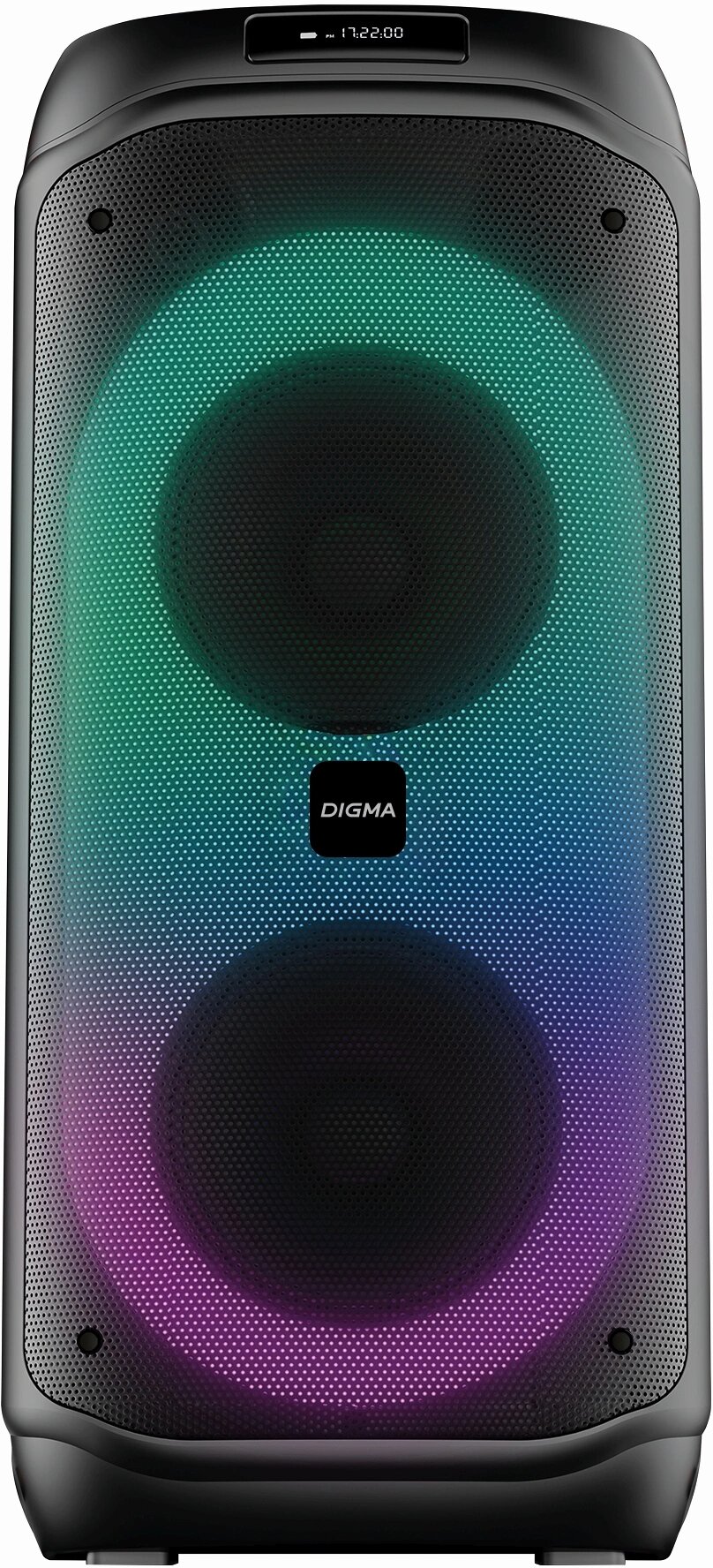 AS1722B / Музыкальный центр Digma D-MC1722, 60Вт, с караоке, Bluetooth, FM, USB, micro SD, черный,