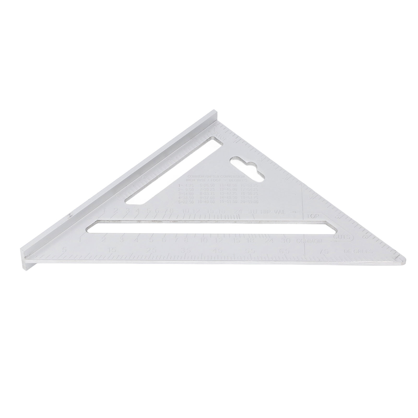 7-дюймовая треугольная линейка из алюминиевого сплава с черной матовой отделкой, многофункциональная треугольная квадратная линейка для деревообрабатывающих проектов Imperial