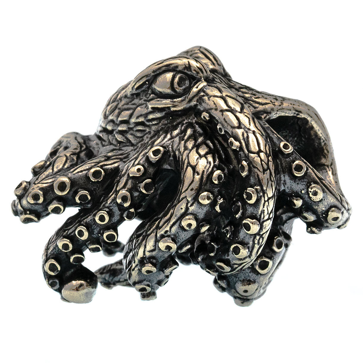 Бусина для темляка Осьминог, мельхиор