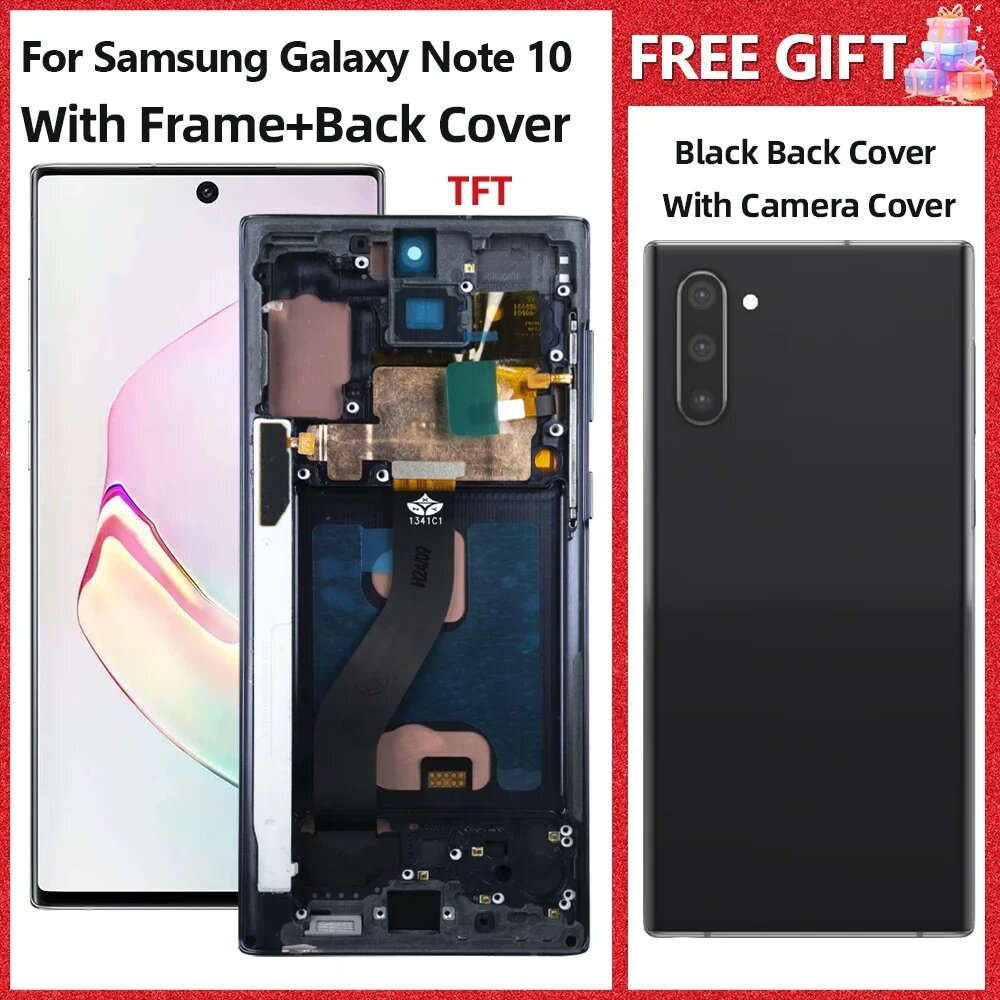 Высококачественный ЖК-дисплей Note 10 для Samsung Note 10, ЖК-дисплей с сенсорным экраном для Galaxy N970 SM-N970F SM-N971U, замена ЖК-дисплея в сборе TFT Black Kit