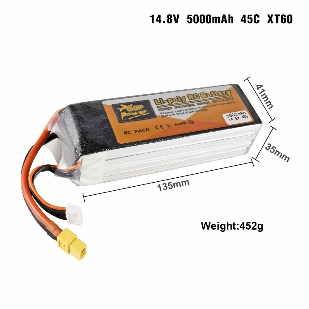Аккумулятор 9IMOD 4S LiPo 14.8V 1800-6000mAh Высокие токи разряда 30C-45C Разъем XT60 Для RC машин, лодок и модельной техники