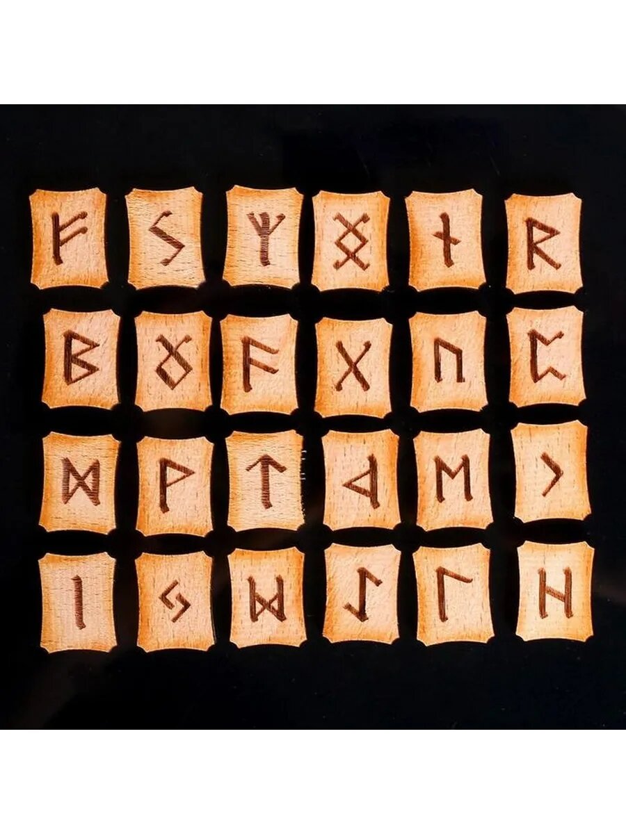 Набор руны для гадания из дуба — 25 шт