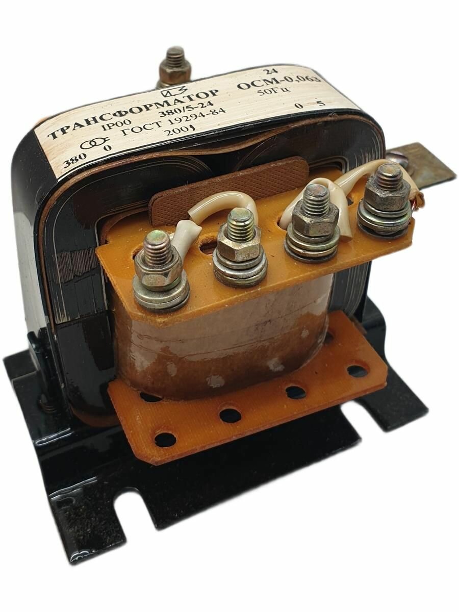 Трансформатор ОСМ-0.063, 380/5/24, IP00