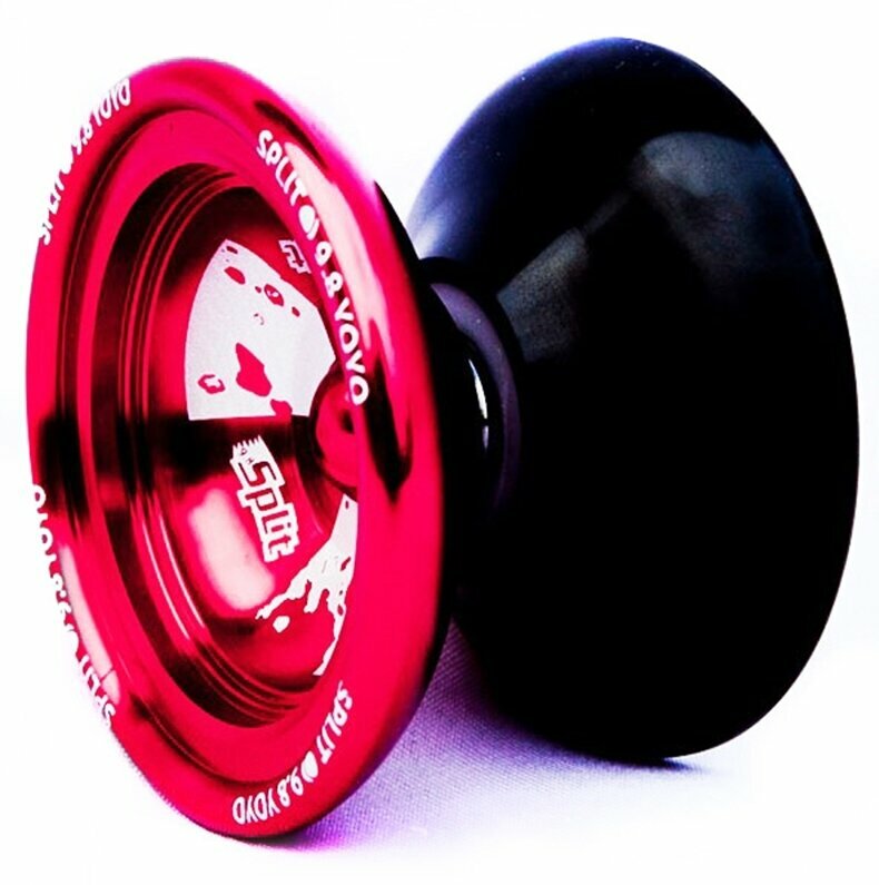Йо-йо - 9.8 - Split (красный/черный) профессиональное, уо-уо игрушка антистресс, веревка в комплекте