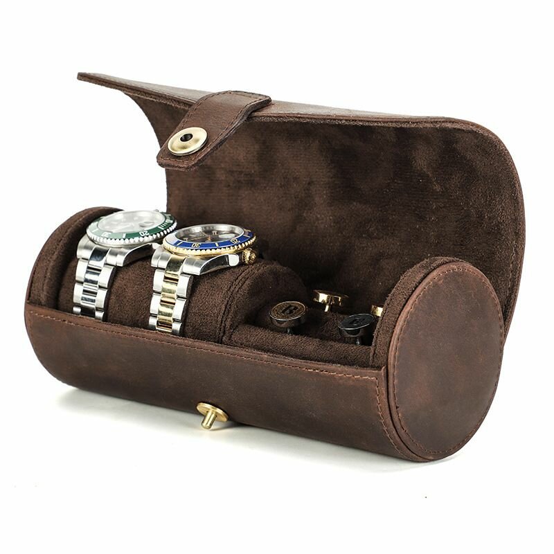 Дорожная коробка для хранения запонок для часов из двух предметов в стиле ретро