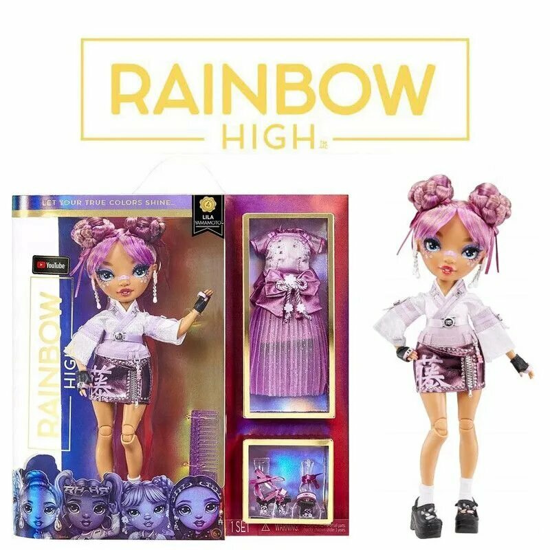 Кукла Rainbow High Lila Yamamoto - Модная кукла Лила Ямамото - Рейнбоу Хай