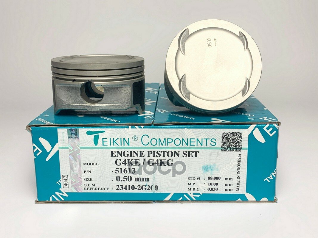 Поршни (к-т 4 шт) 050 HYUNDAI SANTA FE/KIA SORENTO G4KE 09- TEIKIN арт. 51613 050