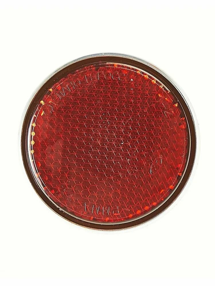 Катафот круглый ( красный ) с креплением под болт / светоотражатель