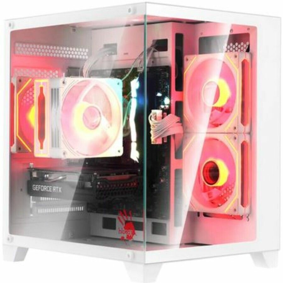 Компьютерный корпус BLOODY BD-CC105 (BD-CC105-WH) белый - Midi Tower, micro-ATX, mini-ITX, USB 2.0 TypeA