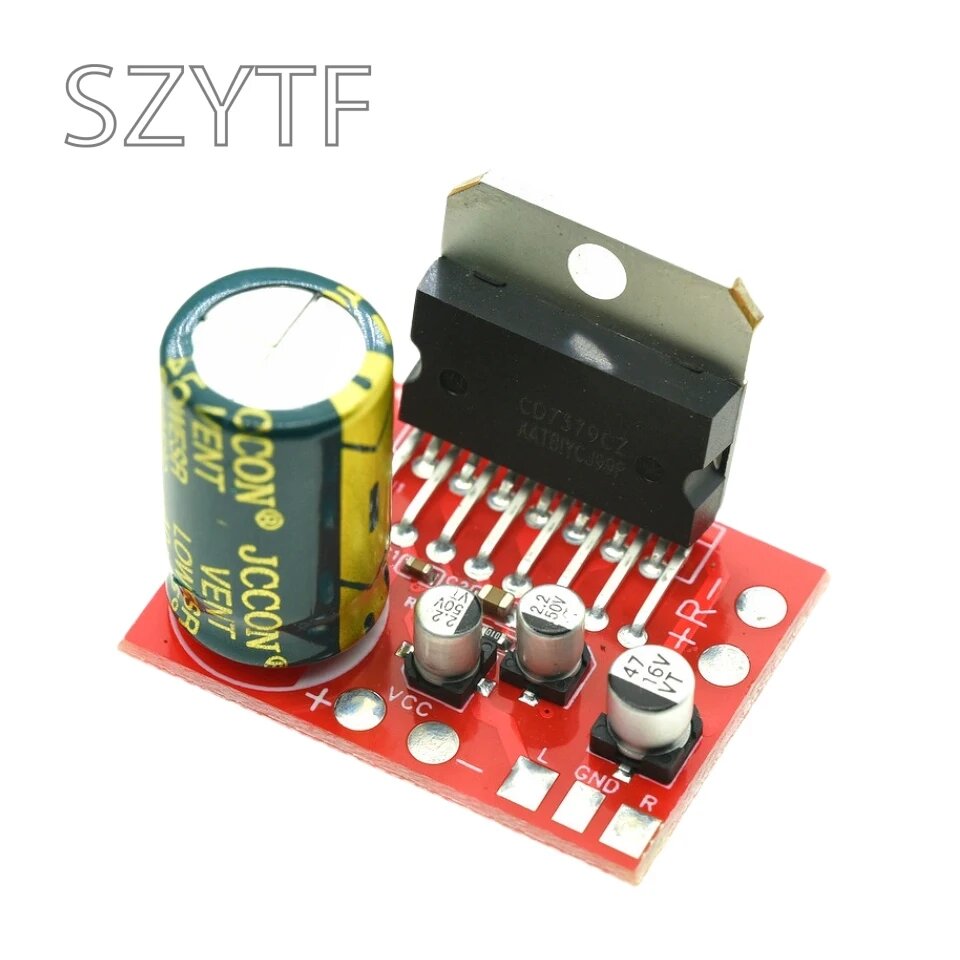 Аудиоусилитель CD7379 2,0 двухканальный усилитель мощности плата 2*39 Вт power super TDA7297/7377