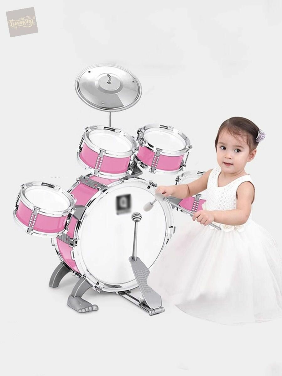 Детская музыкальная барабанная установка, Музыкальный инструмент барабаны для детей, 58х26.5х50 см