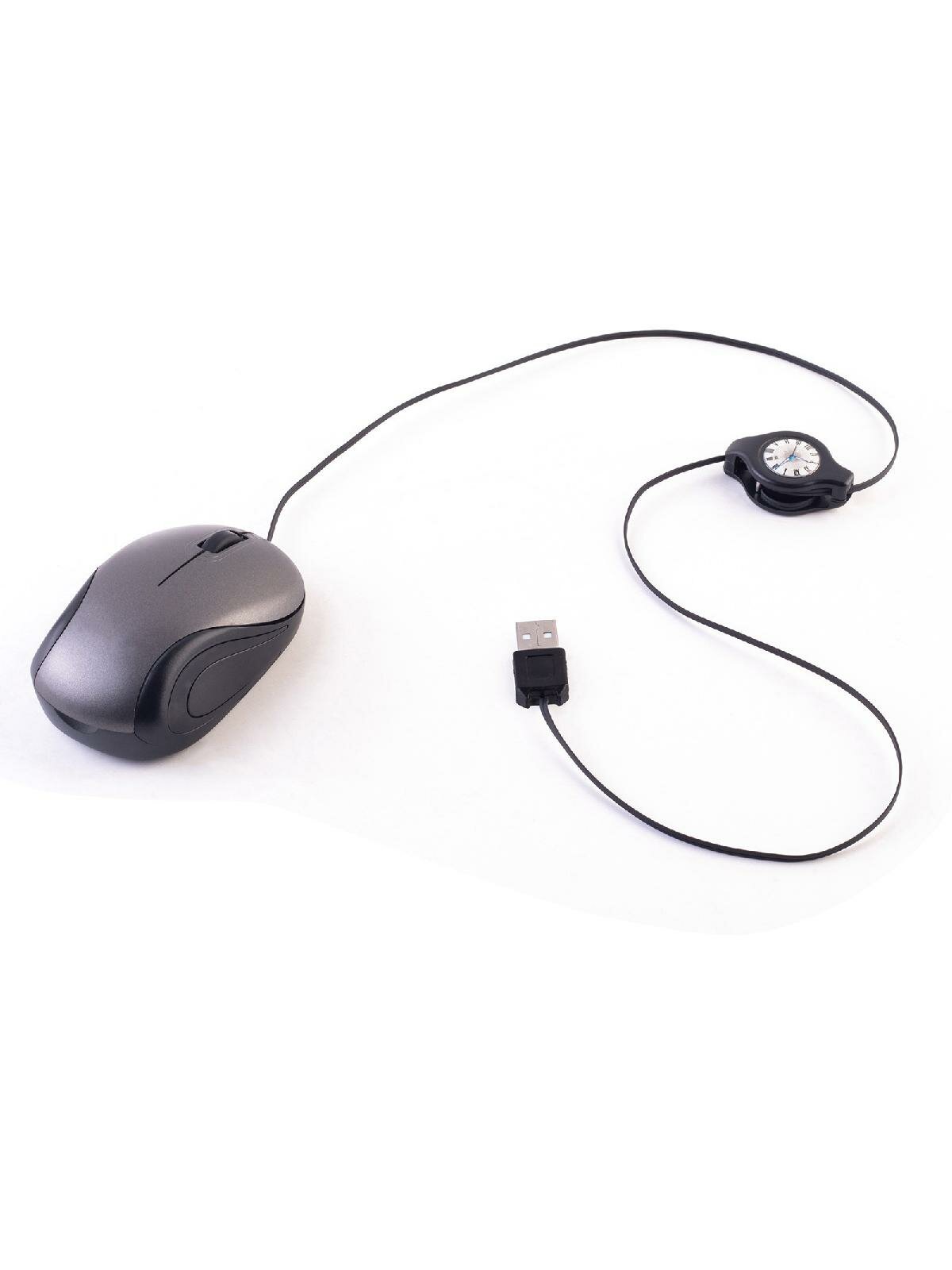 Ergonomics Designs Wire Mice,1000DPI USB Optical Mice with Retractables Cable Mice Suitable for Work, Study, Travel