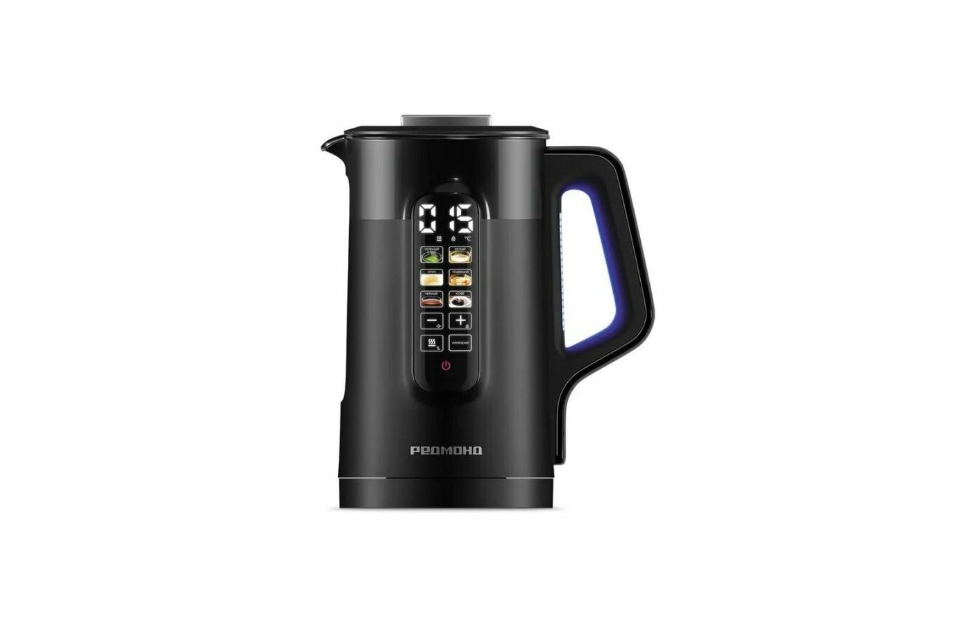 Электрический чайник REDMOND KG225, 1,5 л, сенсорный, 6 режимов нагрева, черный