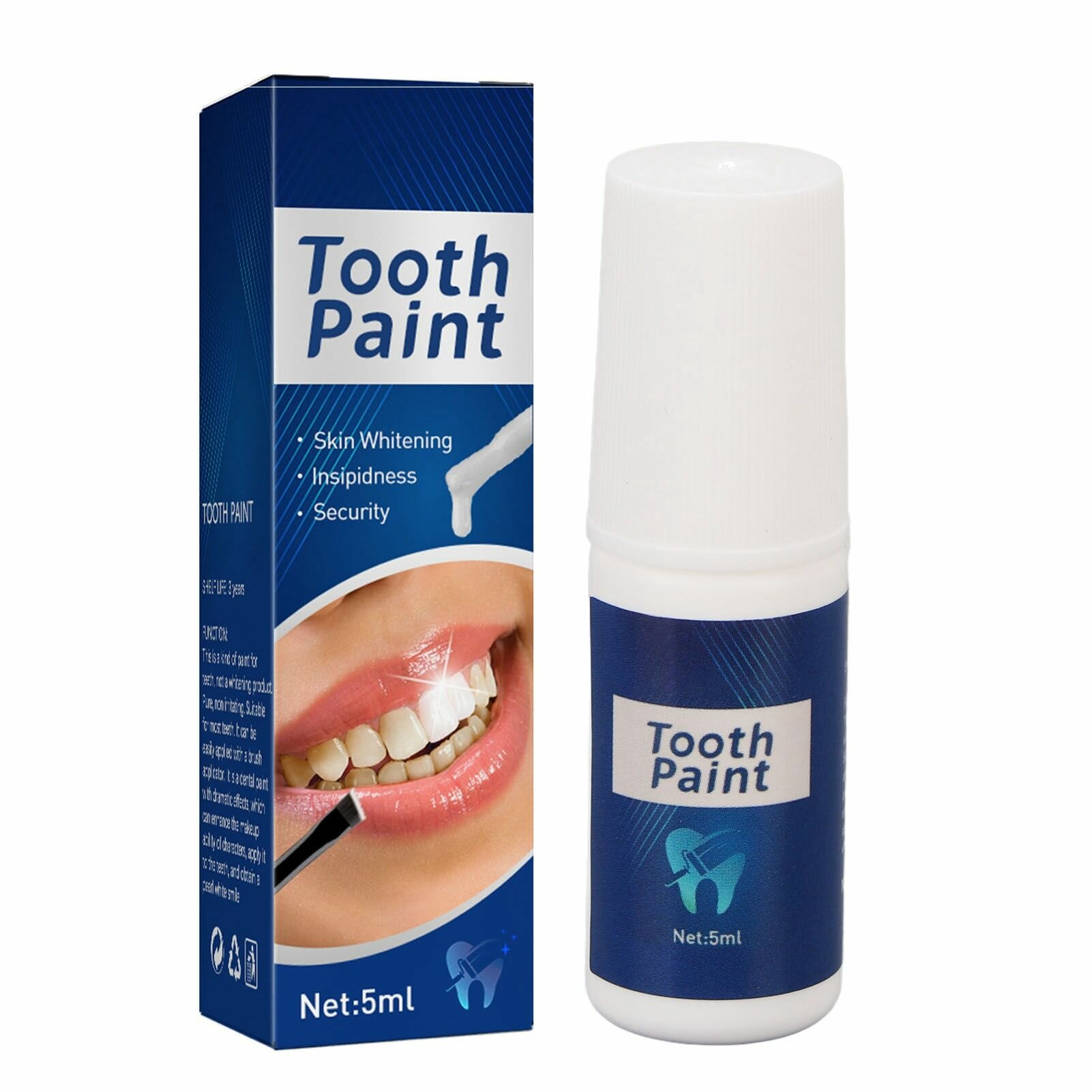 Краска для отбеливания зубов для полости рта, 5 мл, съемное средство для удаления желтых пятен для красивых зубов, бережный уход за полостью рта и удаление пятен