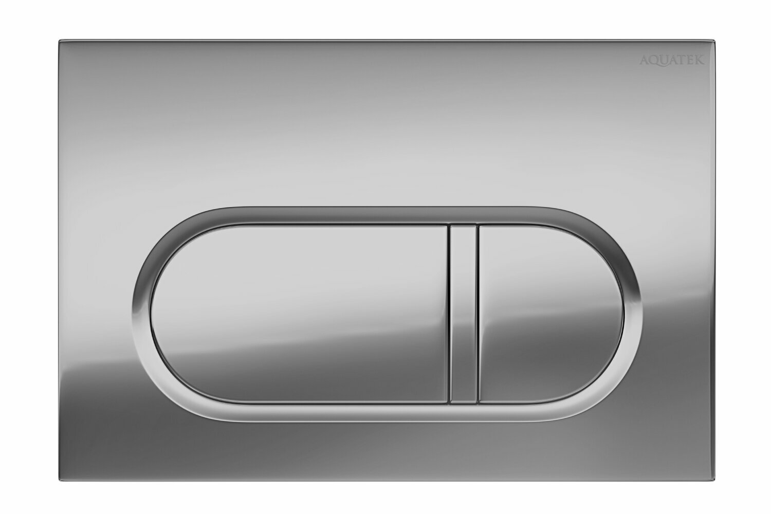 Панель смыва Aquatek Тип9, клавиши овальные, хром матовый KDI-0000044