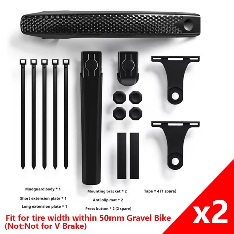 ENLEE велосипедное расширенное крыло переднее и заднее колесо быстросъемное велосипедное крыло 700C гравийный шоссейный велосипед PP грязевое крыло уличная защита