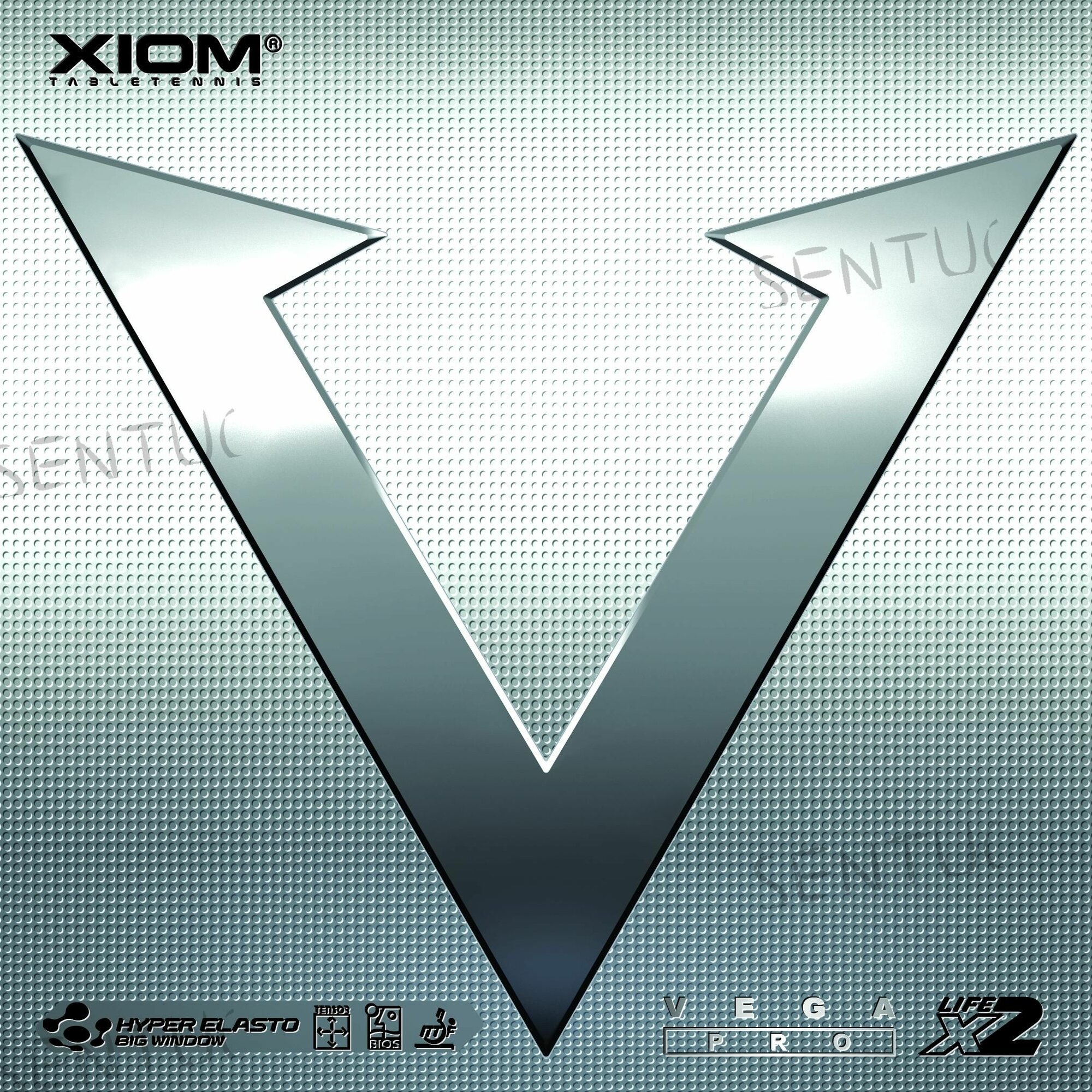 Накладка для ракетки настольного тенниса XIOM Vega Pro, Красный размер 2,0